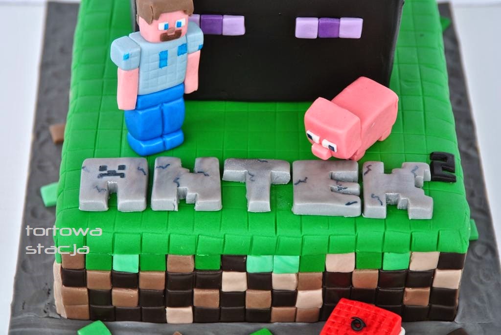 Tortowa Stacja: Tort Minecraft dla Antków