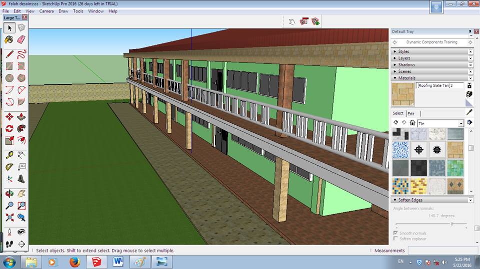 Contoh Desain Gedung Laboratorium dengan Google Sketchup | Tulisanku