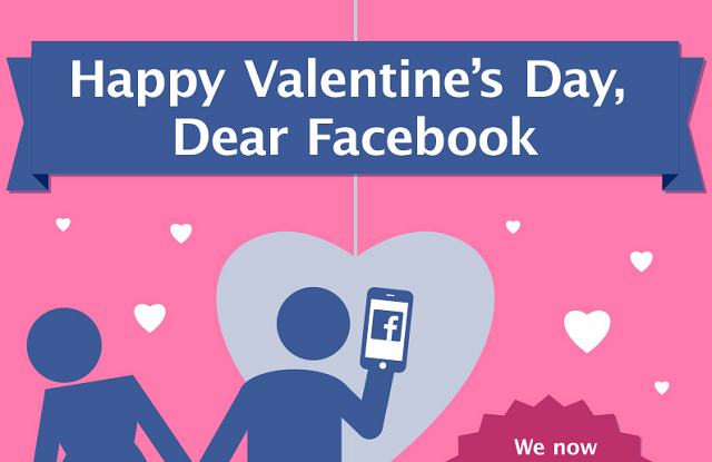 Happy Valentine's Day Dear Facebook [Infographic] - Visualistan