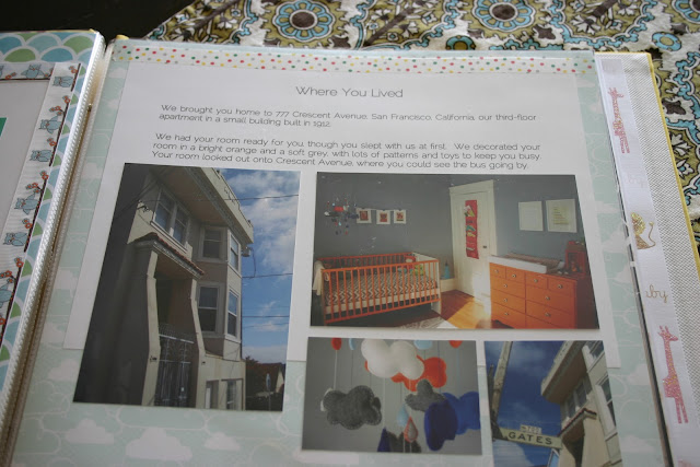 little red desk: DIY Baby Book