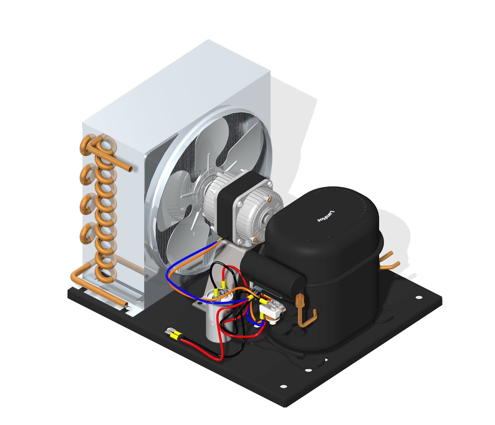Dessin Industriel 3D (SOLIDWORKS): Groupe frigorifique en SOLIDWORKS
