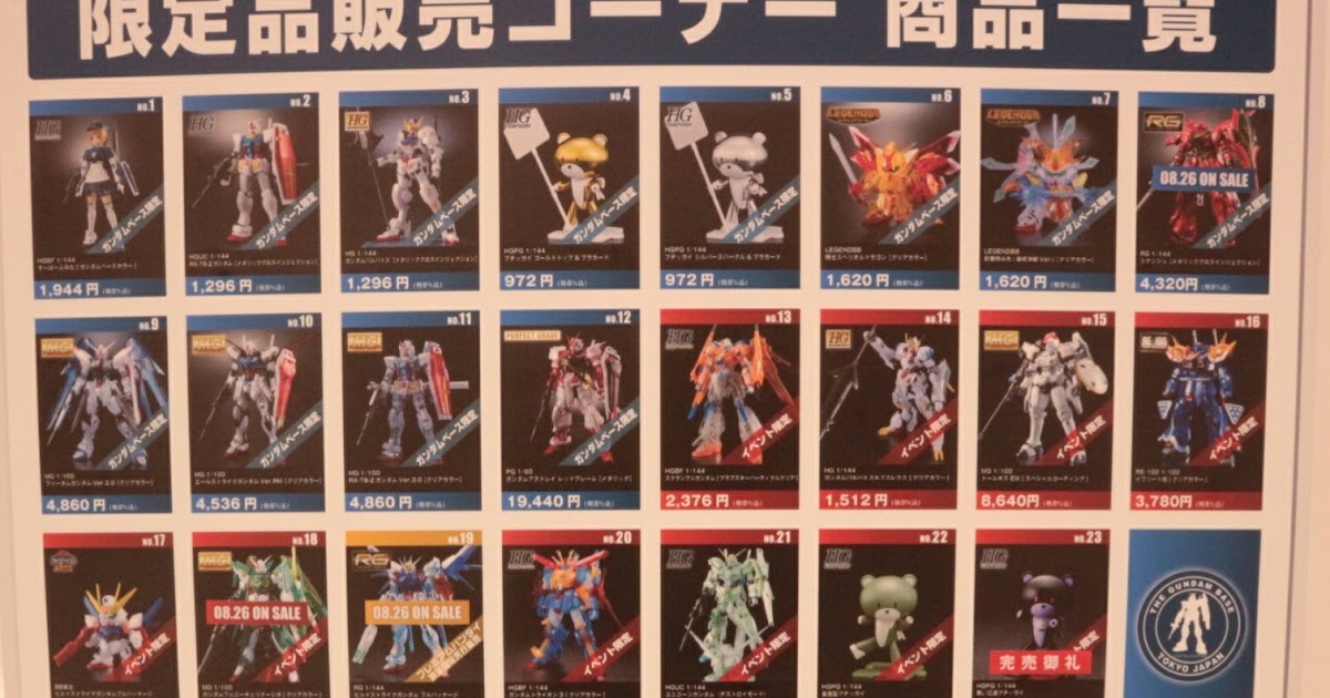G-リミテッド: Gallery: Limited Edition Kits @ The Gundam Base Tokyo 「Odaiba ...