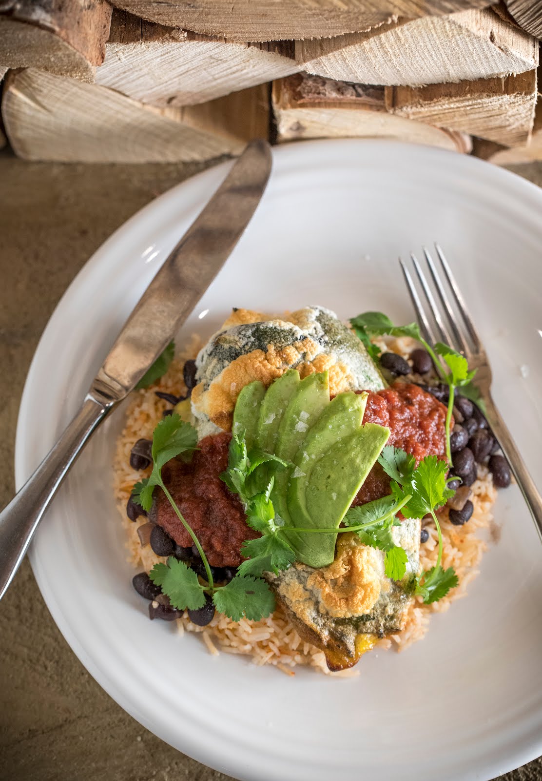 The Chubby Vegetarian: Baked Chiles Rellenos (Cheese Stuffed Poblano ...