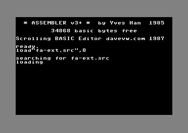 Tech with Dave: C64: Scrolling Editor for The Fast Assembler, 31 years late