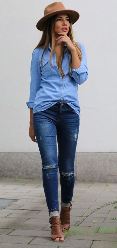 40+ Best Ideas How to Style Denim on Denim this Fall - Latest Fashion ...