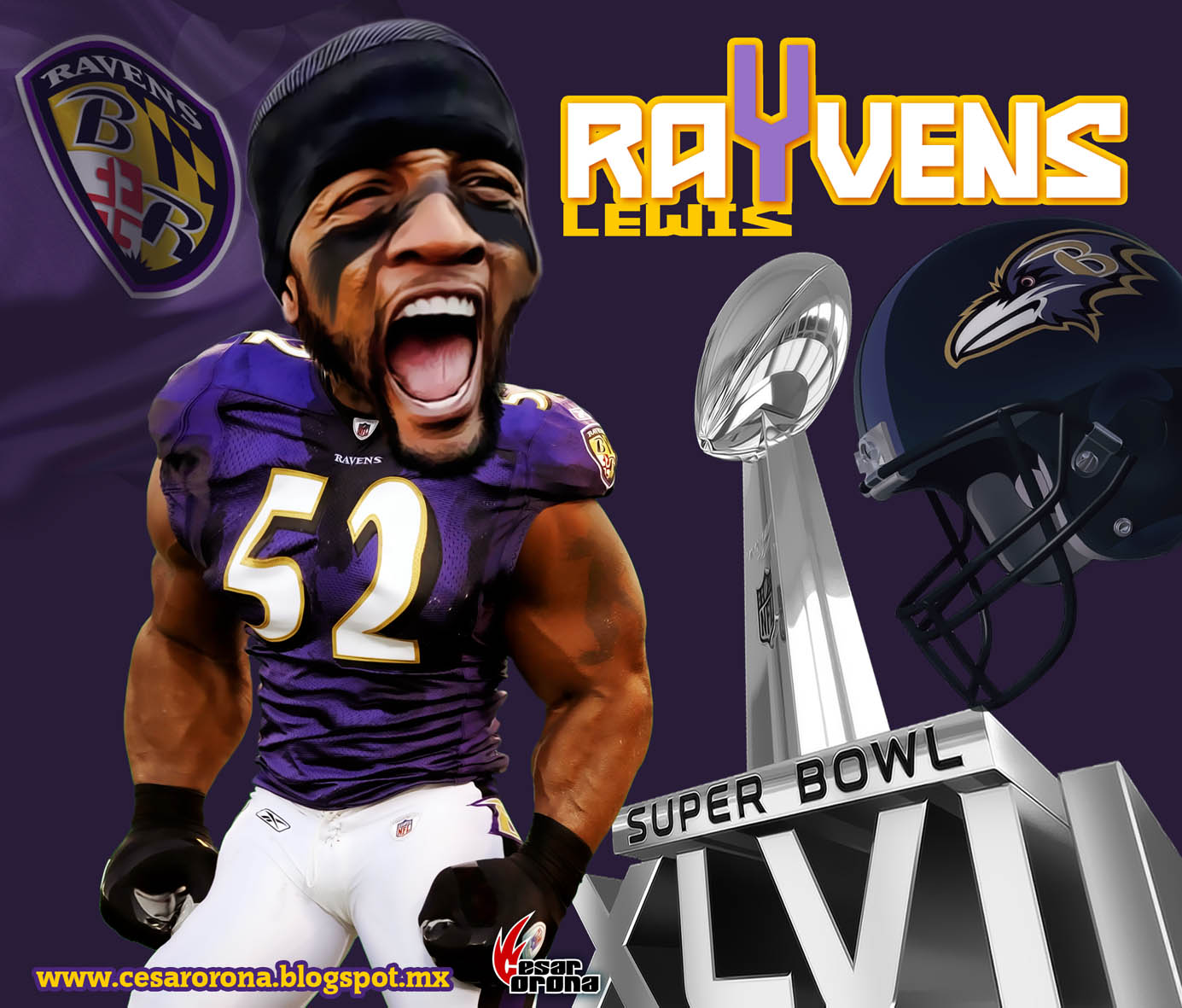 BALTIMORE RAVENS CHAMPIONS NFL Ray Lewis Super Bowl XLVII