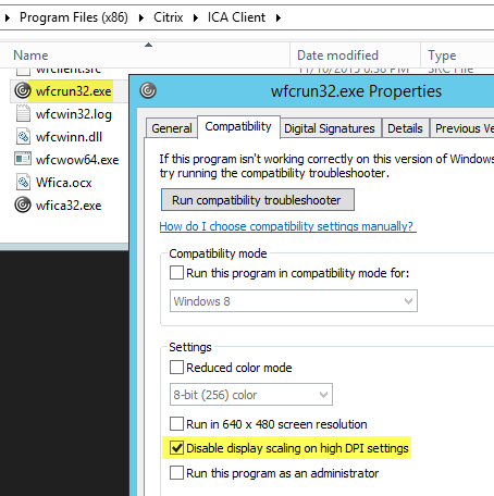 Black Window when starting a Citrix Application?