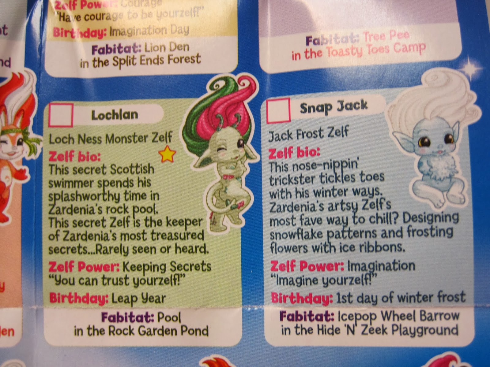 Never Grow Up: A Mom's Guide to Dolls and More: Zelfs Series 2 Review! :D