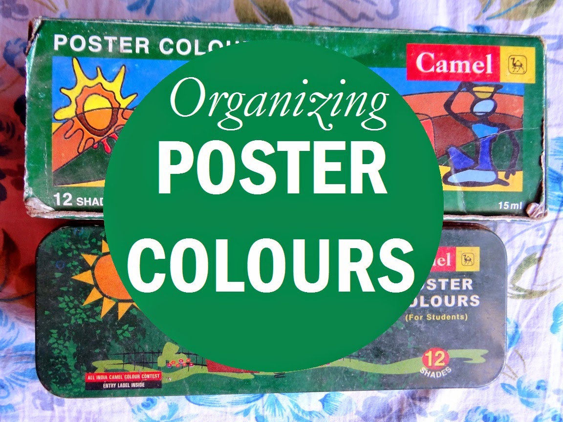 Organizing Poster Colours - The Pretty City Girl