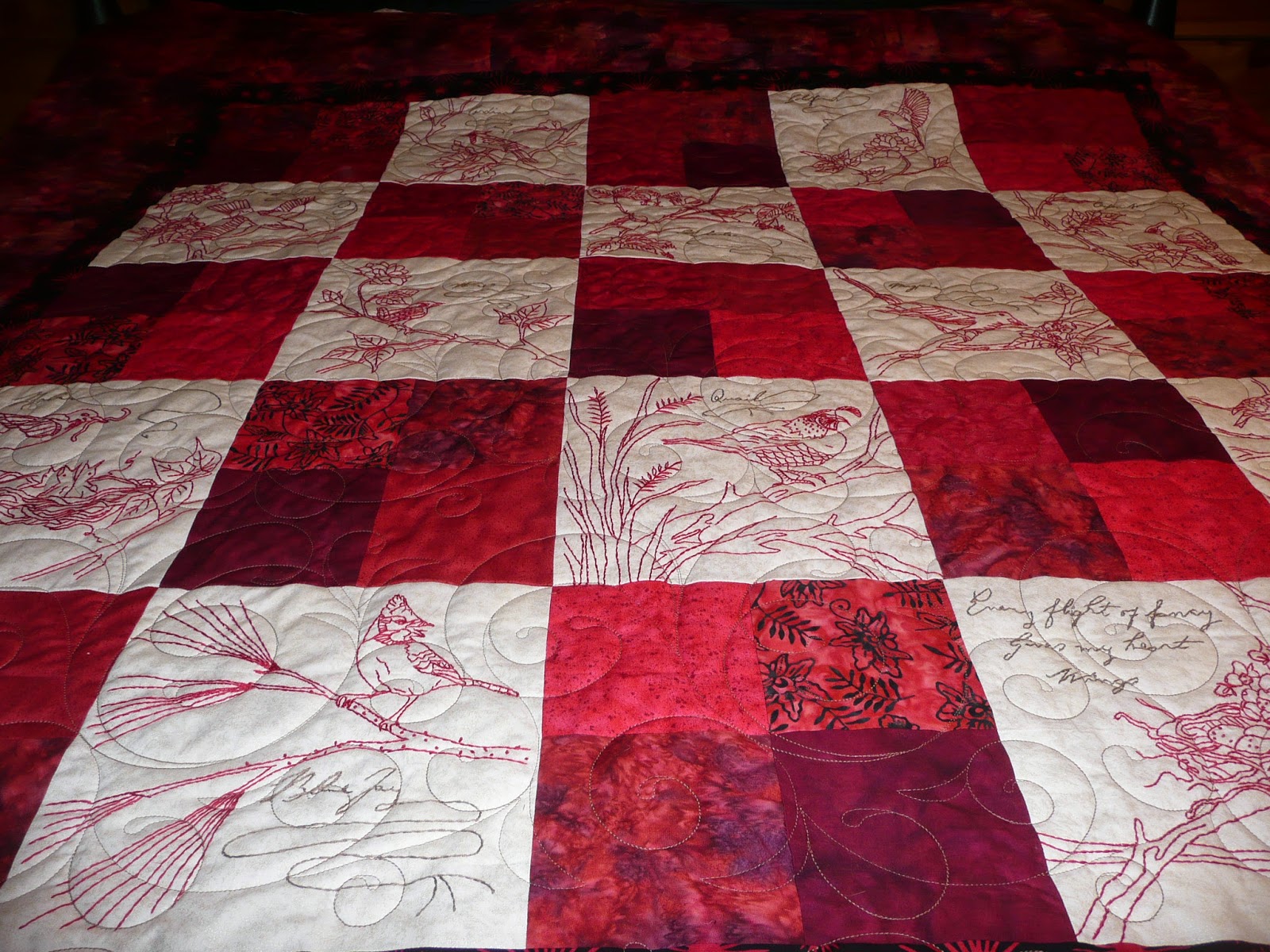 Acorn Ridge Quilting: Alyce's Flight of Fancy Quilt