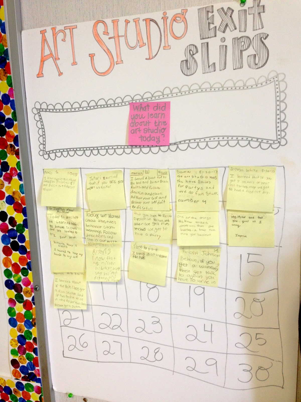 Fort Caroline Elementary School Art: Take a TOUR of the FCE Art Studio!!