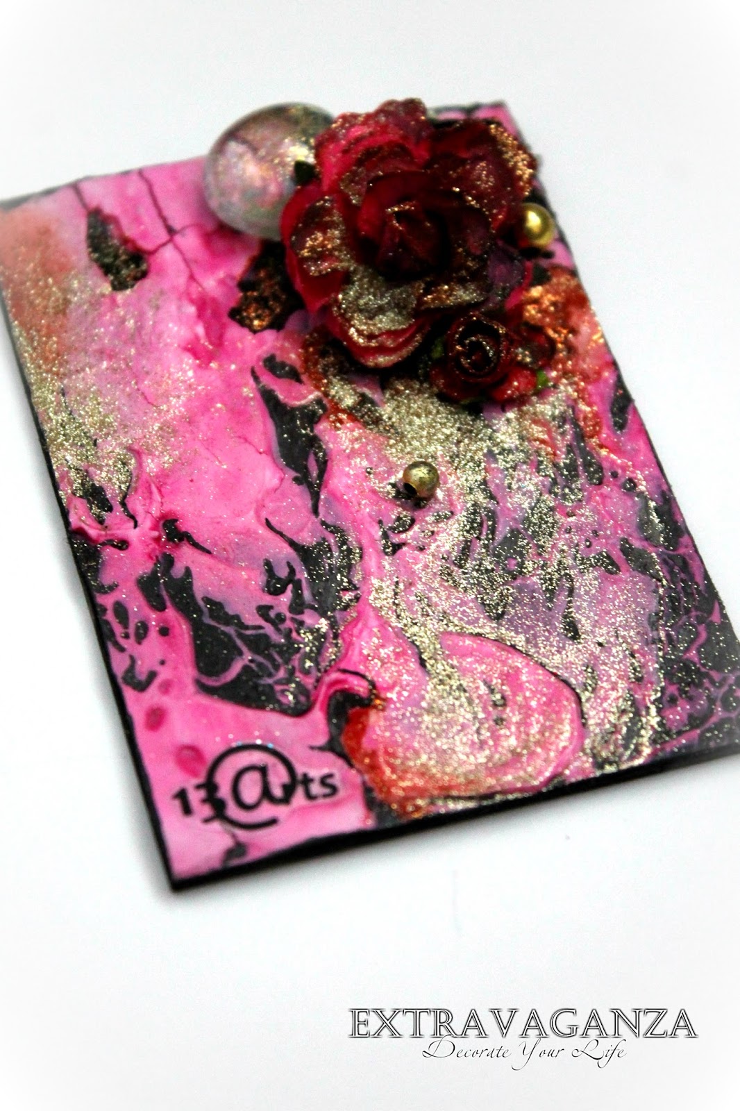 13 arts: Artist Trading Cards "13 textures"
