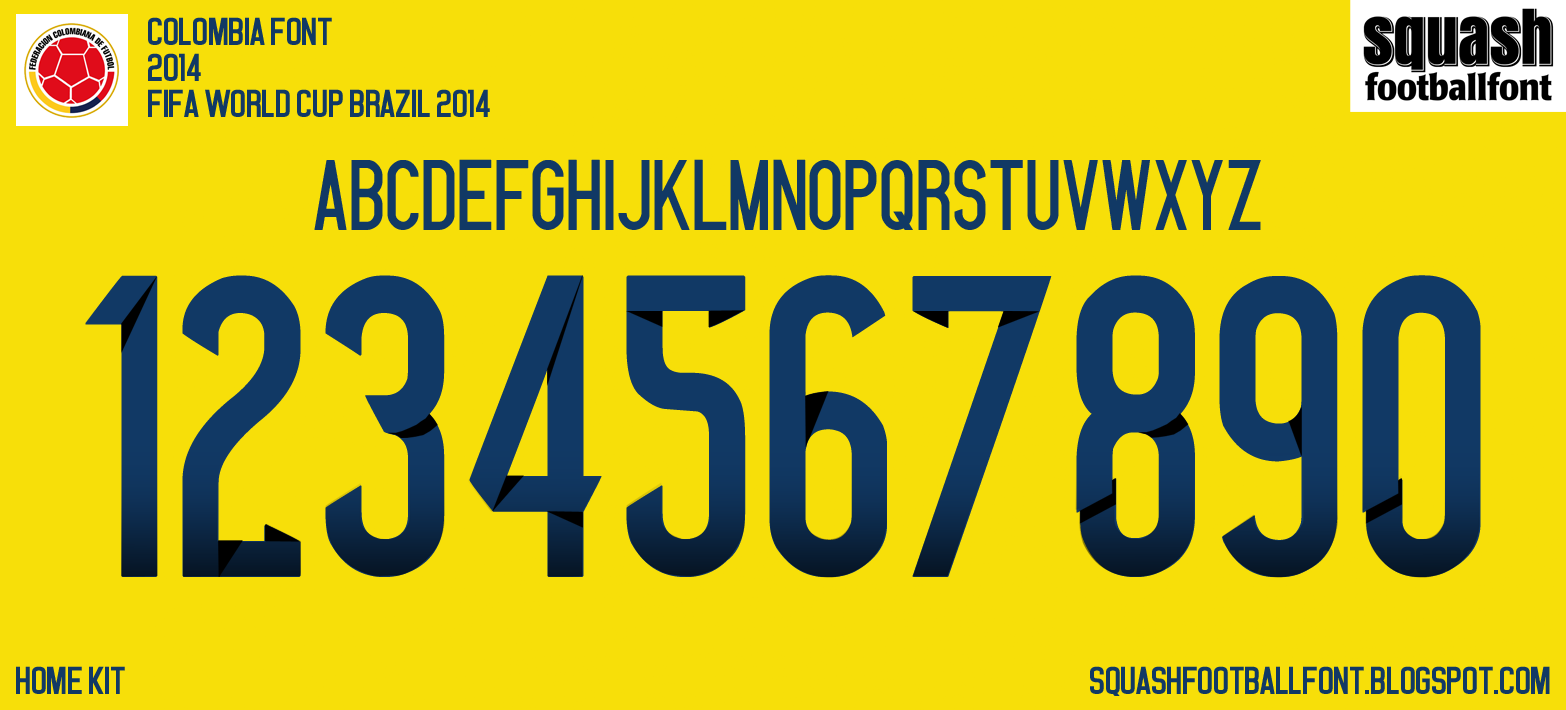 SFF: Colombia World Cup 2014 Font