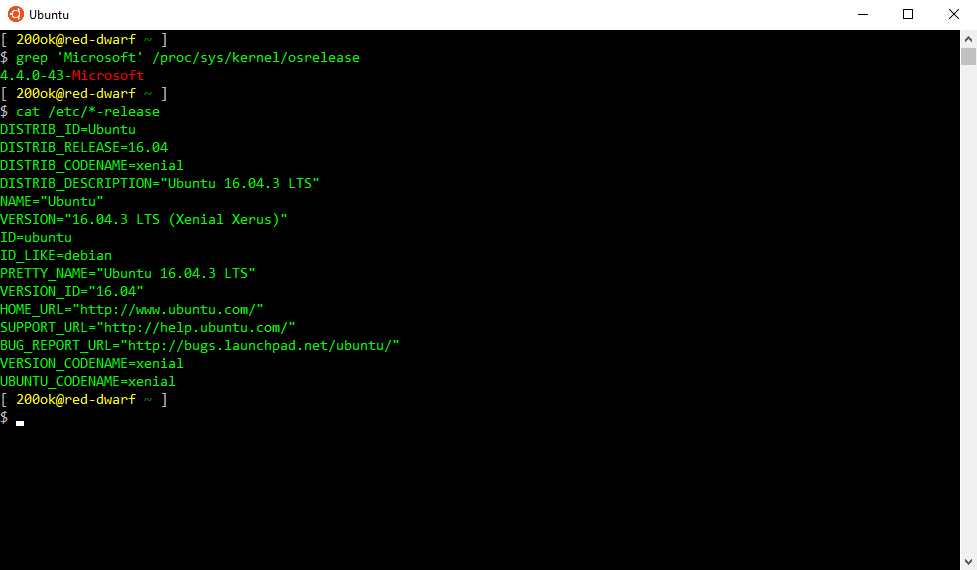 Using WSL on Windows 10 | the 200ok weblog
