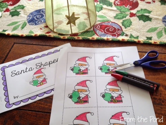 Santa Shapes Reader - Christmas and 2D Shapes | From the Pond