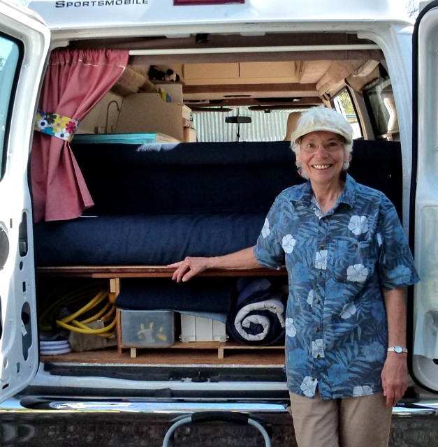 Women RVers: Solo RVer Kate Bright converts van