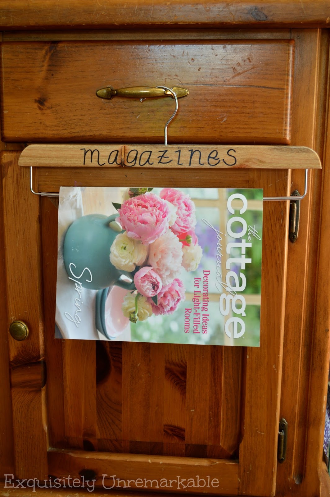 Book Page Magazine Hanger - Exquisitely Unremarkable