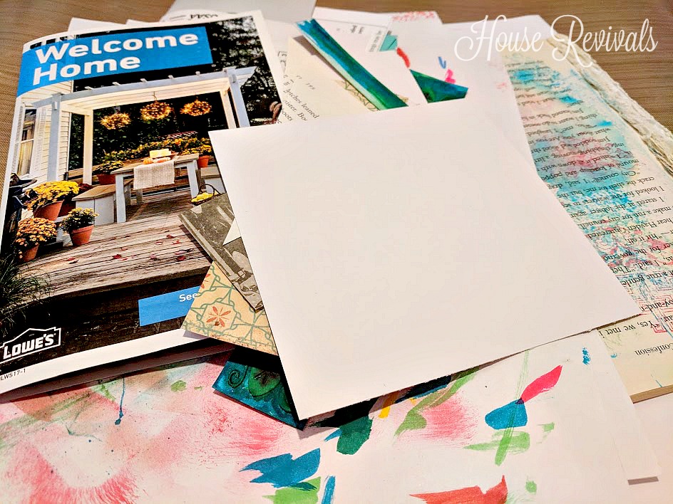 For the cover of the journal, I had two sheets of computer paper that ...