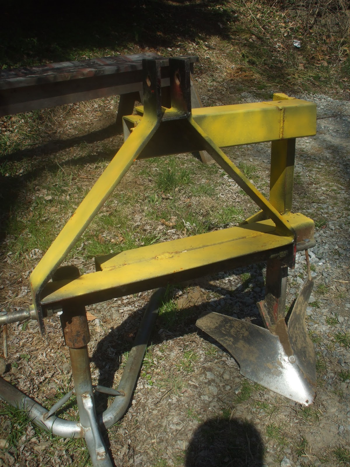 Notes from the Farm: Simple repurposed plow holder