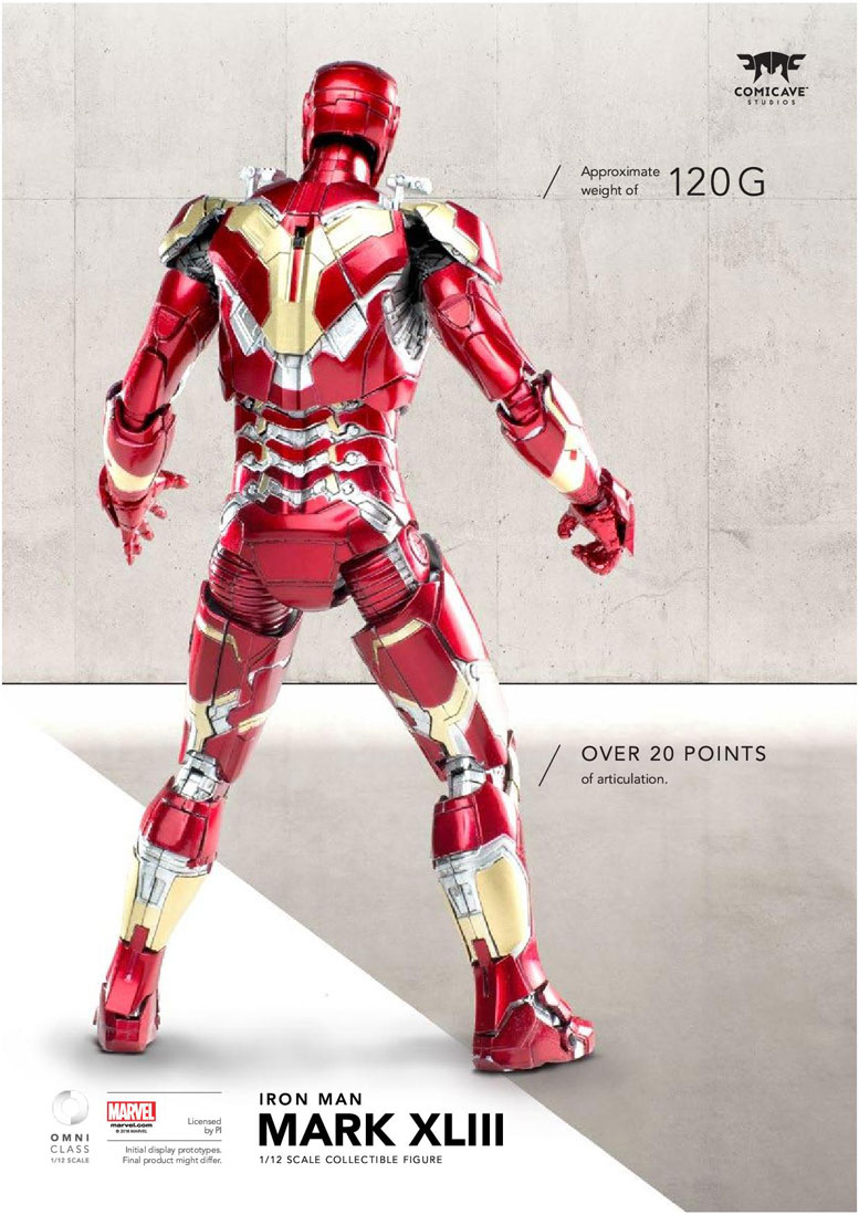 1/12 Scale Iron Man Mark 43 by Comicave Studios / Announcement of New ...