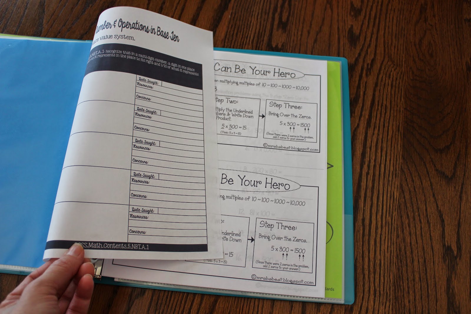 Common Core Binder & Tracker: Putting It All Together – Mrs. B's Best