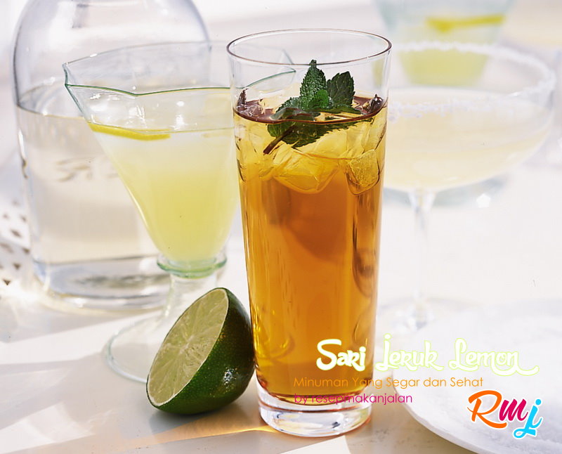 Sari Jeruk Lemon Minuman Yang Segar dan Sehat - Resep Makan Jalan