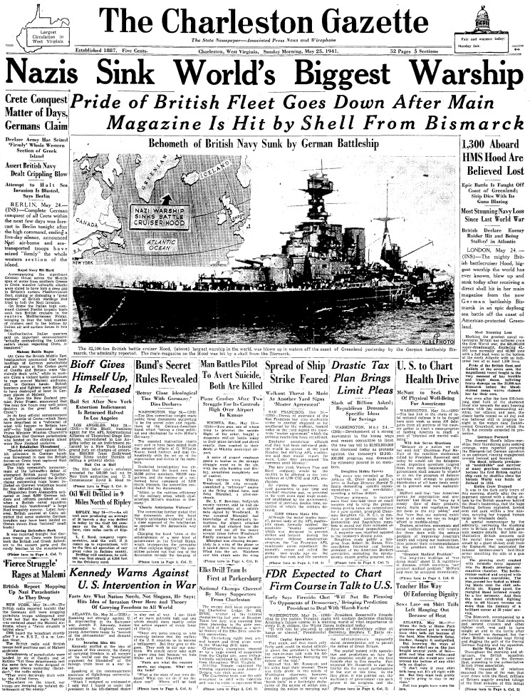 Blitz Diary: Saturday 24th May 1941