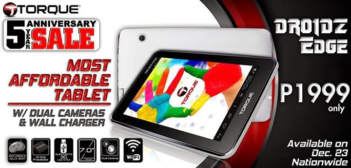 Most Affordable Torque Tablet featuring Droidz EDGE, Available on ...