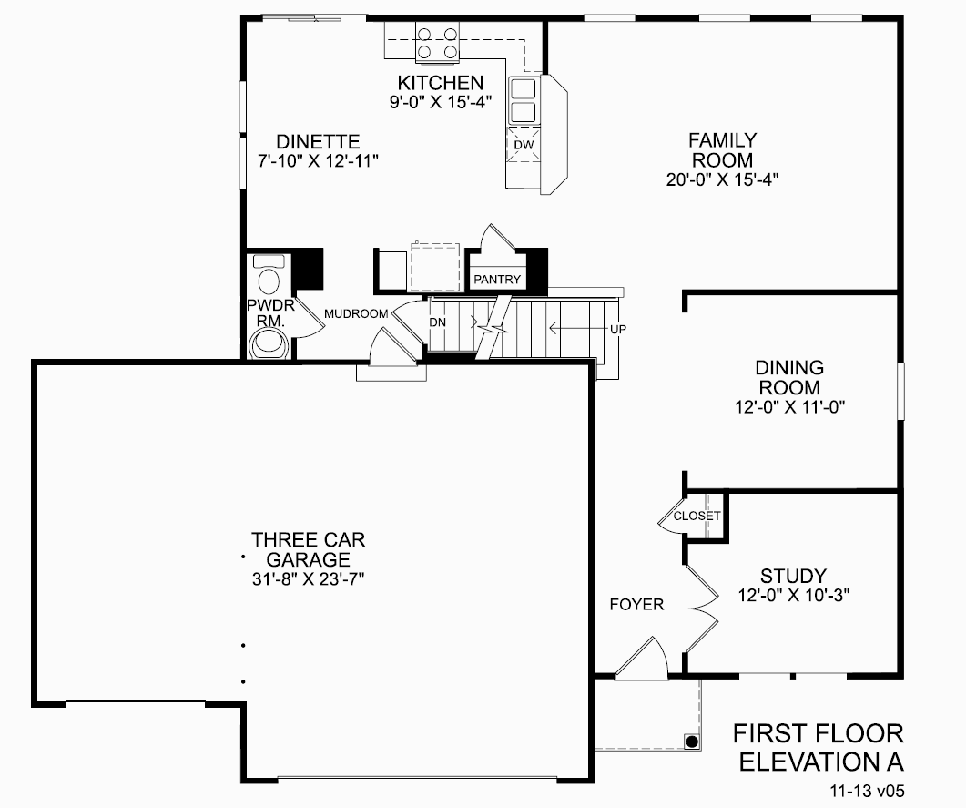 Our Ryan Homes Milan in Graywood Meadows: Floorplan