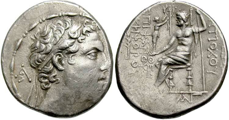 A Survey of Ancient Coins: Seleucid; Antiochus IV Epiphanes BCE 175-164