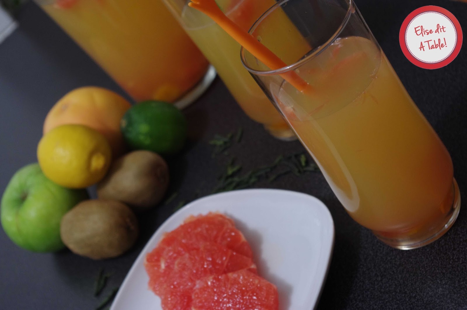 Recette de thé à l'orange et au pamplemousse