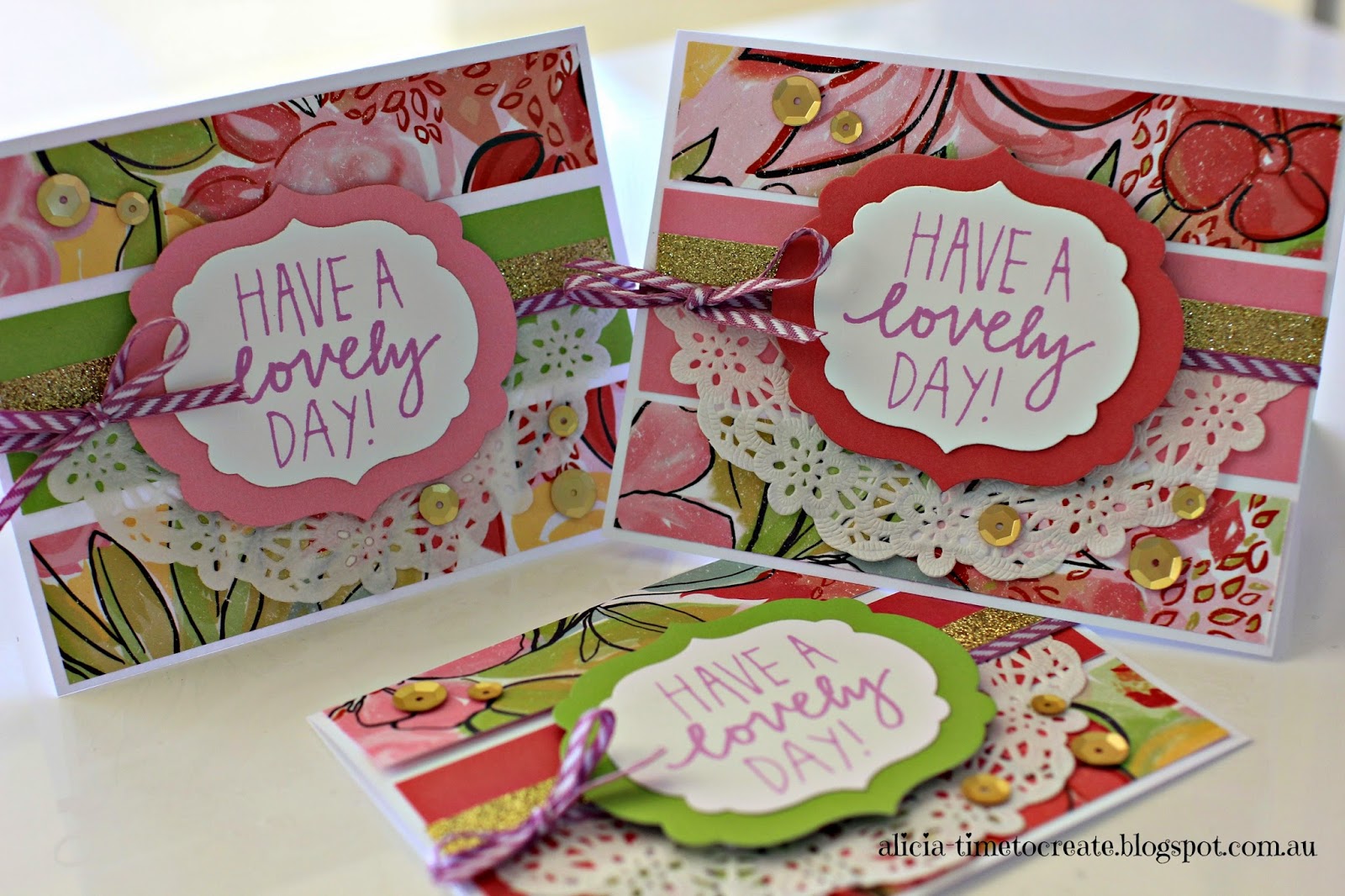 Time to Create ...: How to make 3 Bright, Quick and Easy Cards