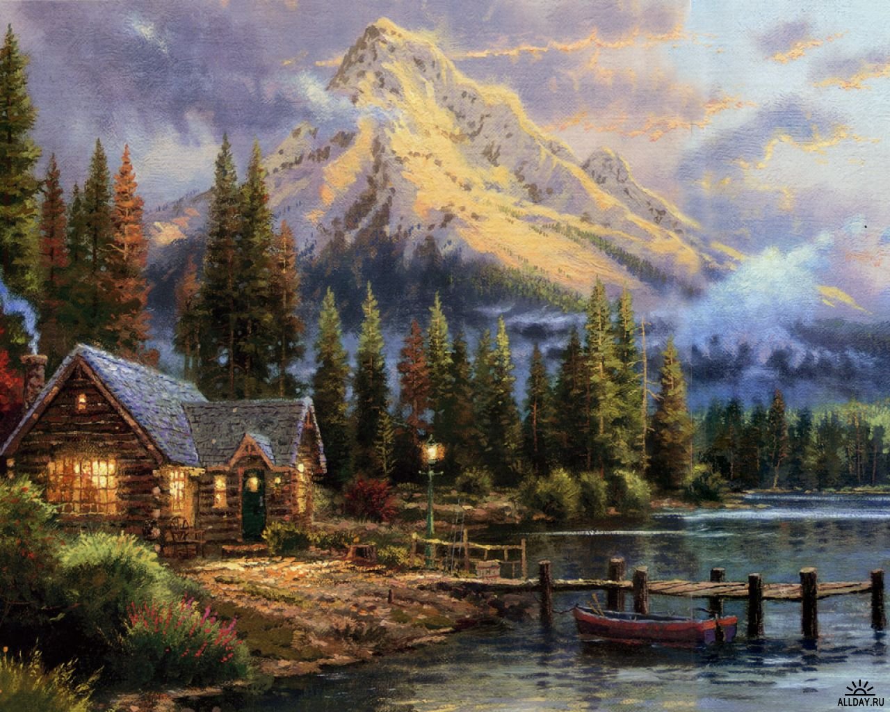 Selección de Paisajes variados de Thomas Kinkade