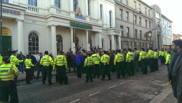 Football Hooligan Pictures: Preston at Wolves 11 Jan 2014