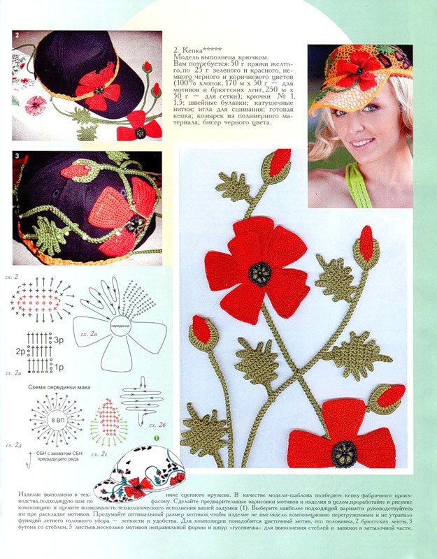 Ergahandmade: Crochet Hat + Diagrams + Pattern Step By Step