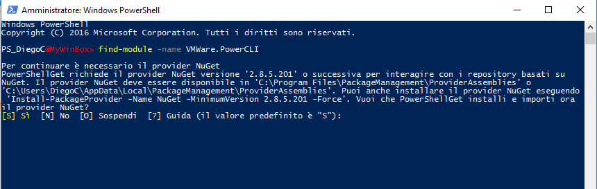 Lo Scriptomane: Installare la VMWare PowerCLI in Powershell con NuGet