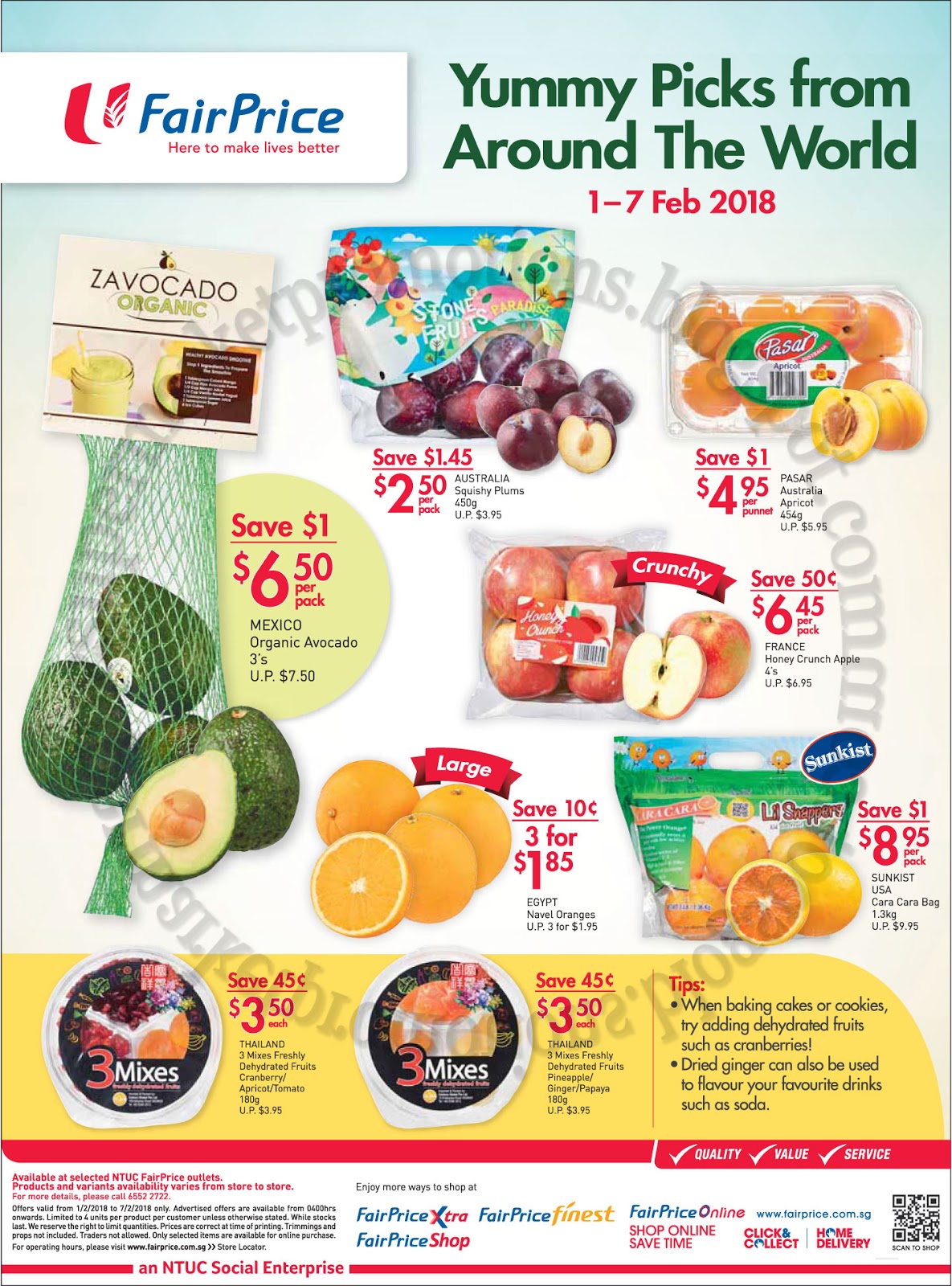 NTUC FairPrice Fruits Promotion 01 - 07 February 2018 ~ Supermarket ...