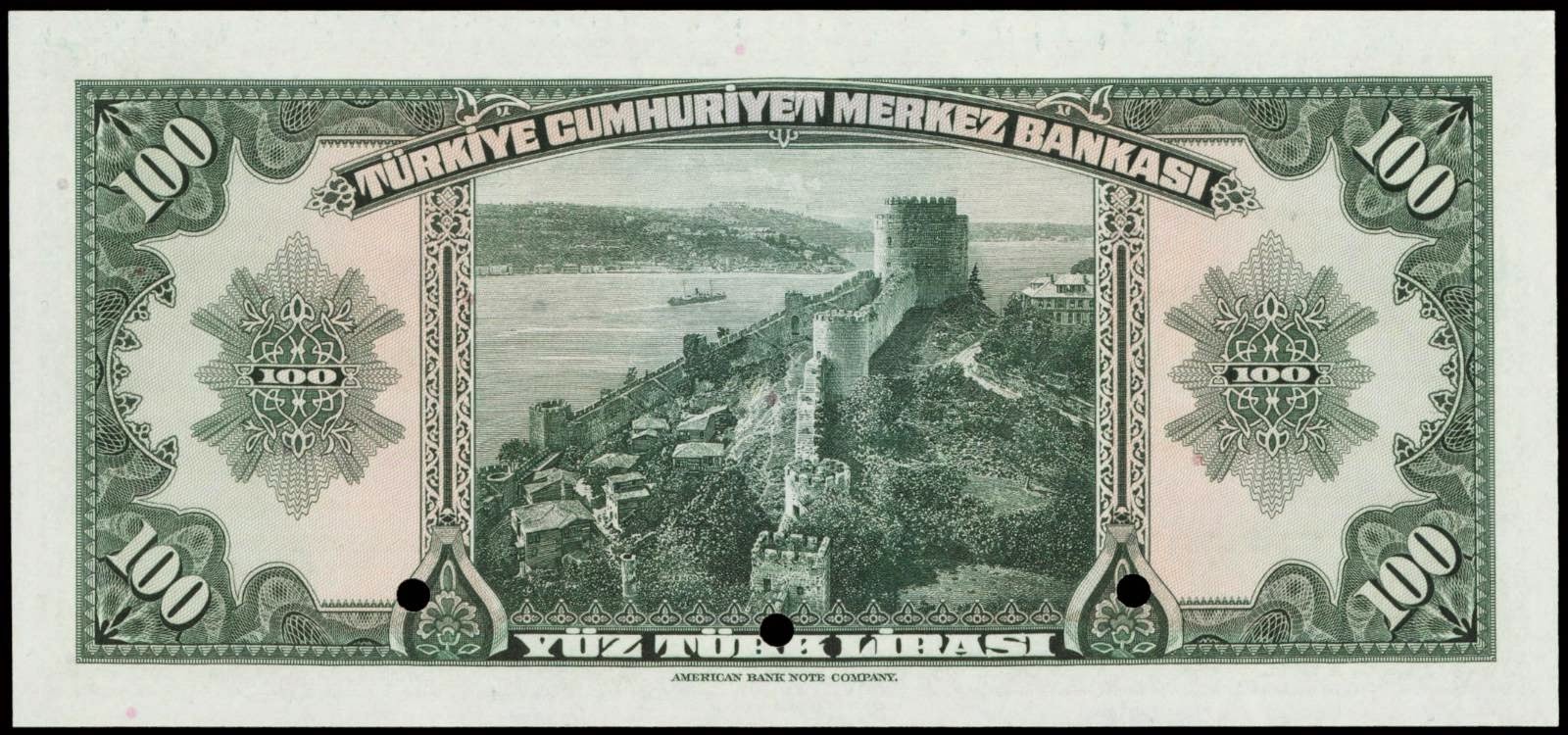 Turkey 100 Turkish Lira banknote 1947 İsmet İnönü|World Banknotes ...