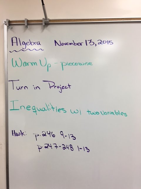 Miss Grandbois' Math Class: 11/13