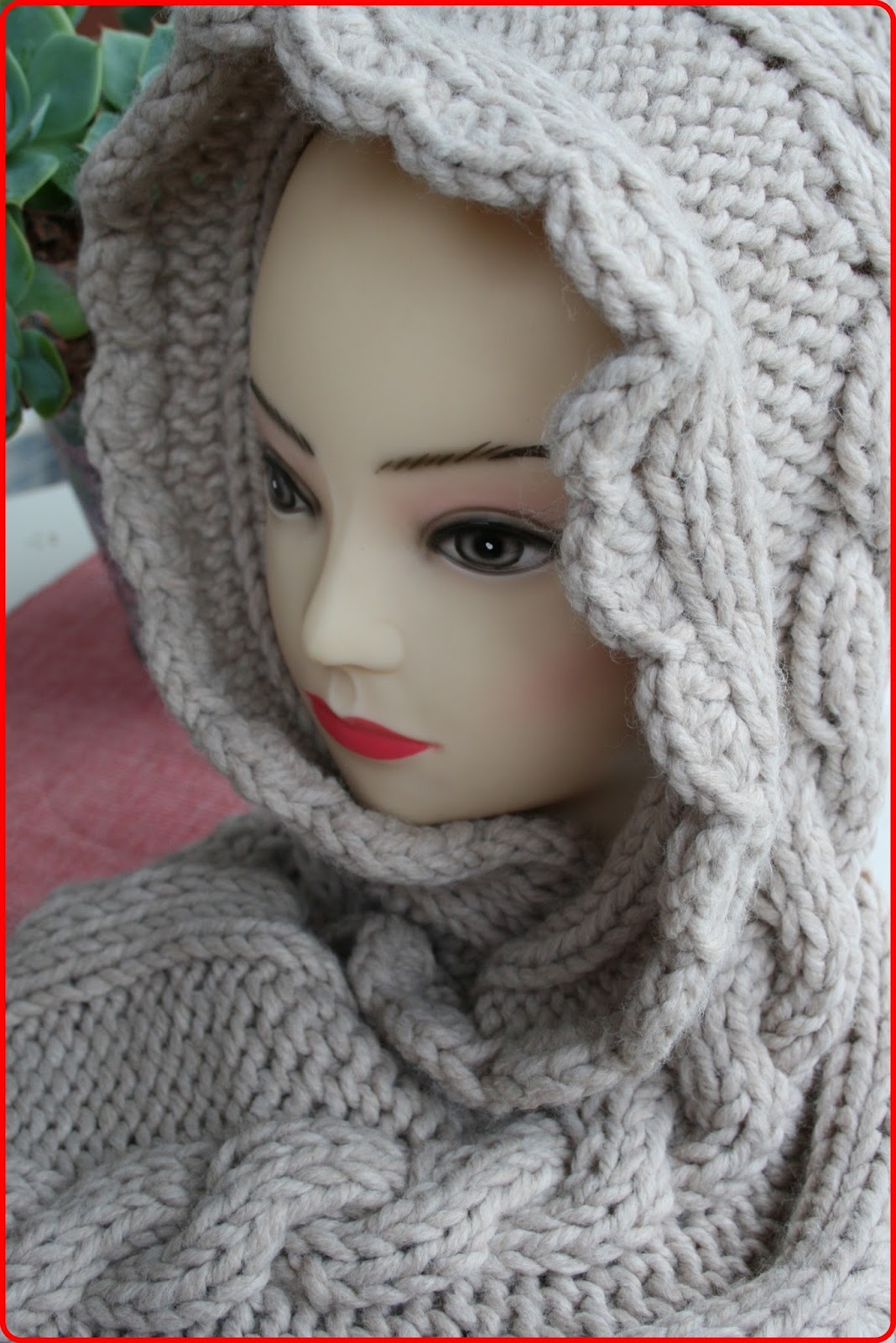 En el Mundo de Joly: BUFANDA CON CAPUCHA A CROCHET!!