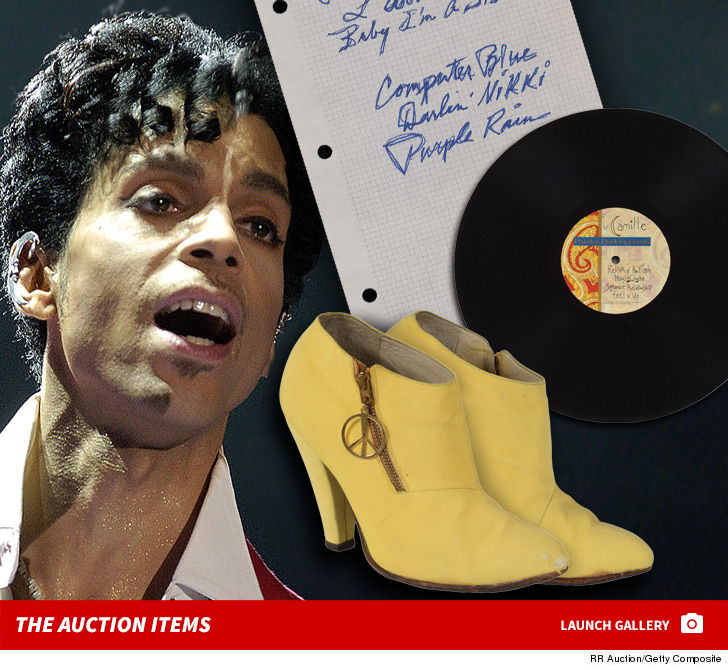 Prince 'Purple Rain' Handwritten Notes Hit Auction For Thousands!