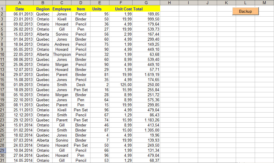 Excel VBA Backup Workbook | New Ideas For Computer & Software