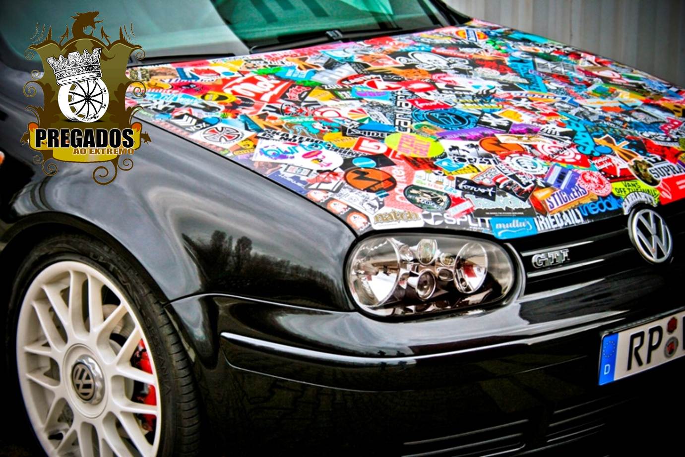 templatesmlkdocapeta: VOLKSWAGEM GOLD MK4 STICKER BOMB