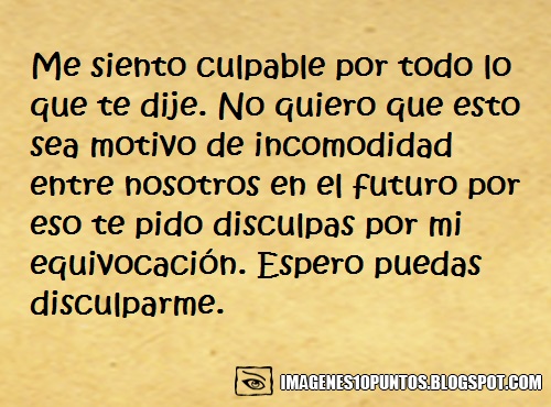 Frases de disculpas ~ Imágenes de 10