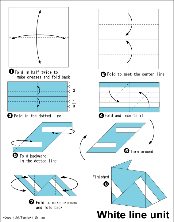 Origami Instructions Cube
