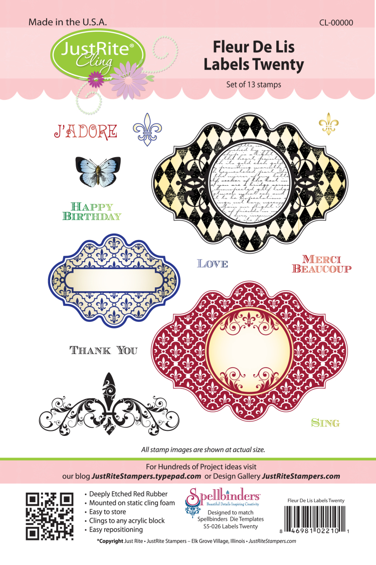 Snippets of Paper: Fleur De Lis Labels Twenty