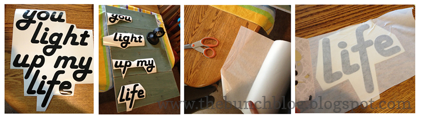 the bunch- handcrafted.stylishly: You Light Up My Life- Lamp Sign ...