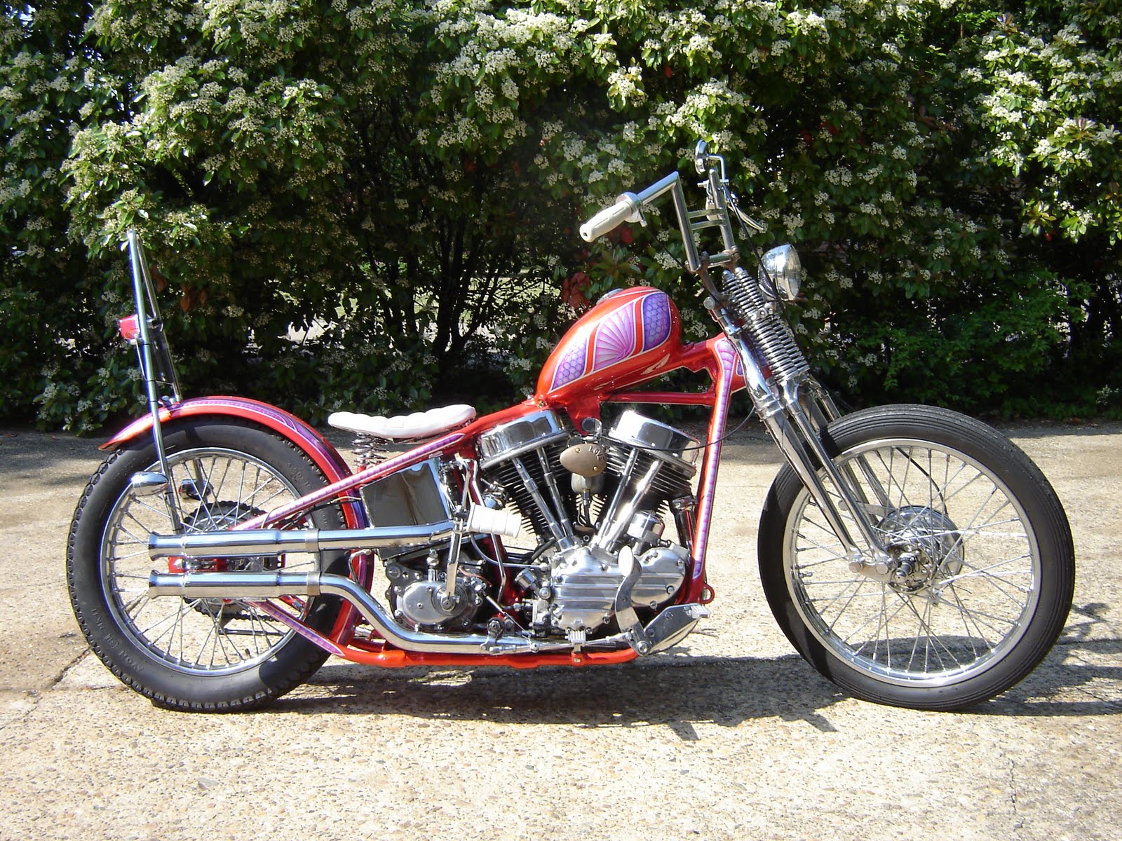 LOVE CYCLES: 1956 FLH Persimmon Panhead For Sale