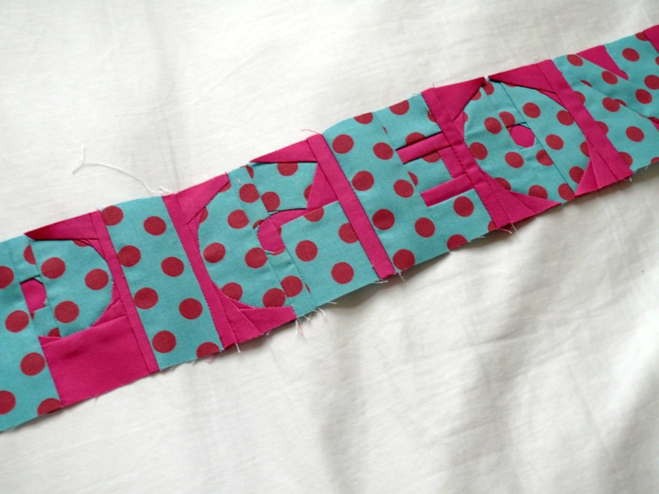 from blank pages...: My ABCs! A New Paper Piecing Alphabet Pattern