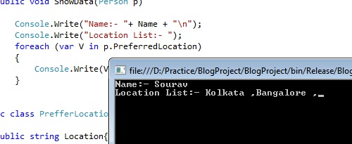 Talk in computer language.: One to many relationship in using C# class